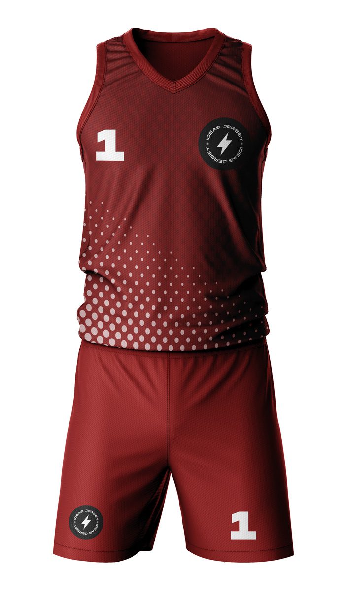 Basketball Uniform Red Nomads | IdeasJersey