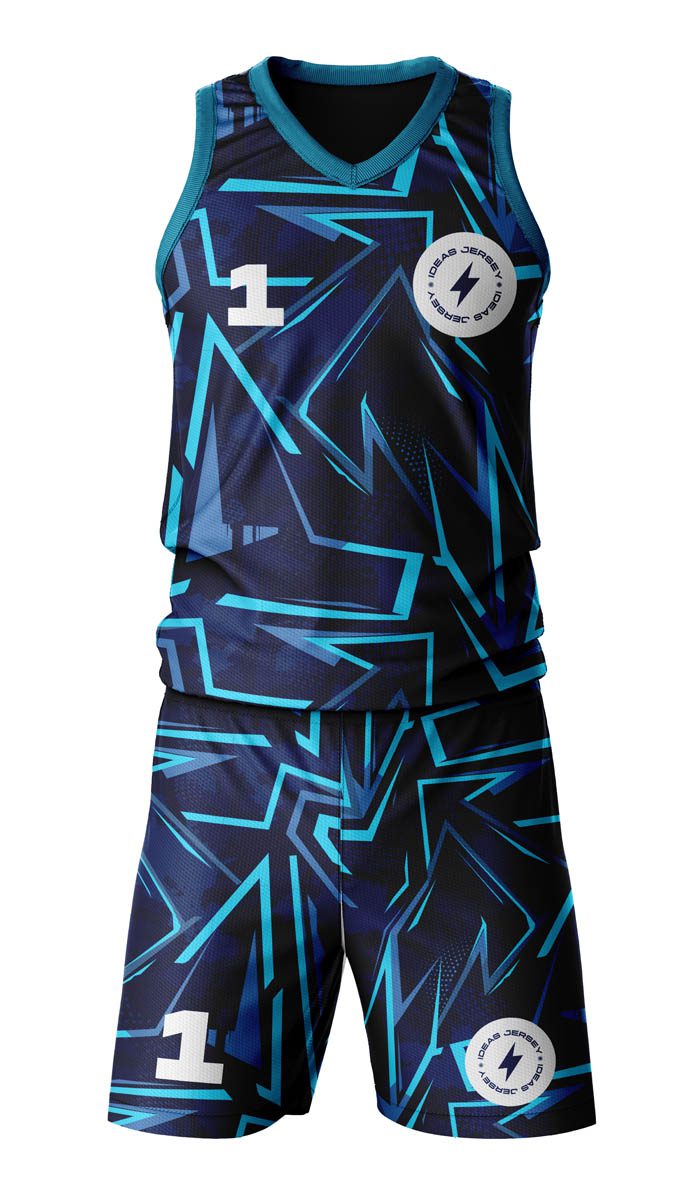 Basketball Uniform Blue Pioneers | IdeasJersey